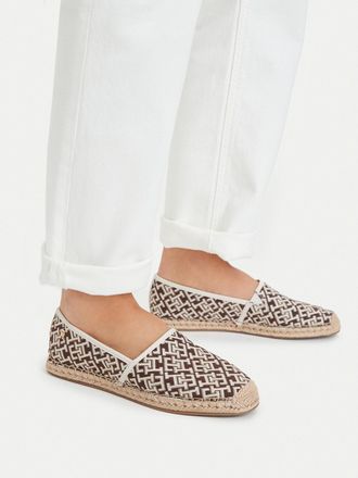 Tommy Hilfiger Espadrilles Tommy Hilfiger Th Monogram Jacquard FW0FW09501 Braun