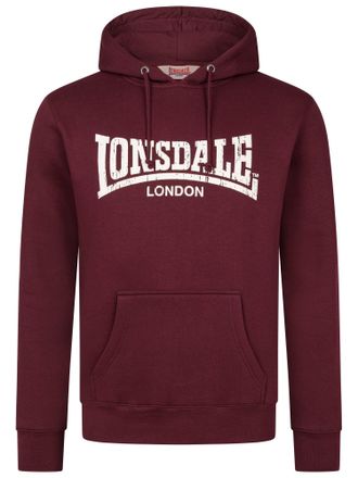 Lonsdale Wolterton Hoody Kapuzenpullover (DE/NL/SE/PL, Alphanumerisch, M, Regular, Regular, Oxblood)