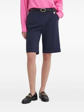 Aeronautica short à ourlet à revers - Bleu