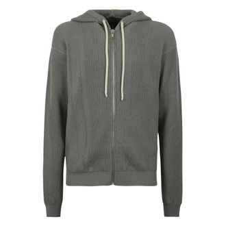 Rick Owens Homme, Sweatshirts et sweats &agrave; capuche, Vert, Taille: M Temple Zipped Sweat &agrave; capuche