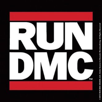 Run DMC Run DMC Untersetzer Band Logo Nue offiziell 9.5cm x 9.5cm Single Cork Drink One Size