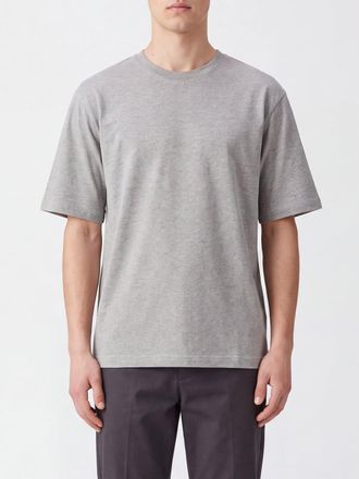 STUDIO NICHOLSON Kurzarm-T-Shirt aus Baumwolle mit Rundhalsausschnitt und &uuml;berschnittenen Schultern