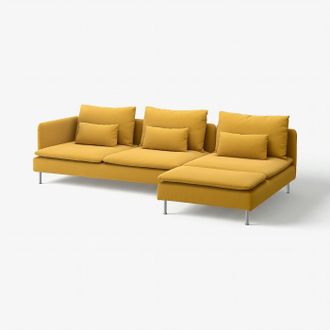 IKEA S&Ouml;DERHAMN 4er-Sofa mit R&eacute;camiere