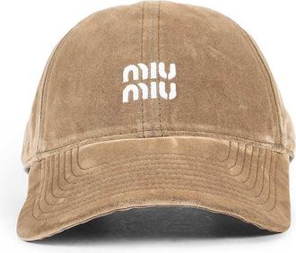 Miu Miu Velvet Baseball Cap