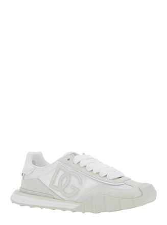 Dolce & Gabbana Mens Low Top Sneakers Dg Athletic White Lamb Trainers