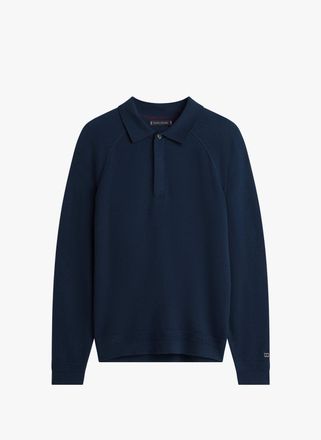 Tommy Hilfiger Pull col polo en laine m&eacute;lang&eacute;e