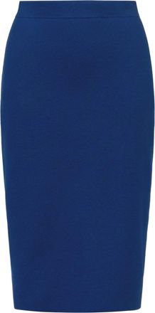 Apart Fashion APART Strickrock aus Einer Soften Viskose-Mischung mit Kaschmir in Milano-Knit, Royalblau, 44/46