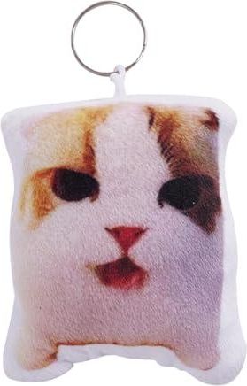Generic Porte-cl&eacute;s chat avec son | Pendentif animal mignon qui miaule pour sac &agrave; dos, cl&eacute;s et sacs | Porte-cl&eacute;s chat vocal pour, adolescents, hommes et femmes