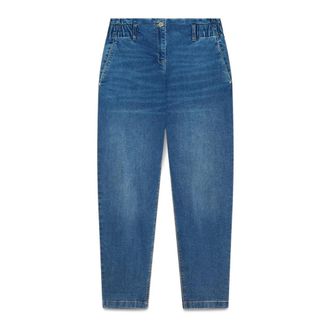 Fiorella Rubino Balloon Jeans mit Washed-Effekt - - Jeans - Damen - Blau - 6XL