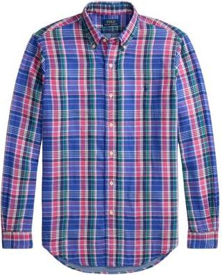 Polo Ralph Lauren Chemise droite col classique &agrave; carreaux en coton