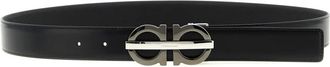 Ferragamo Homme, Accessoires, Noir, Taille: 95 CM Gancini Reversible Belt
