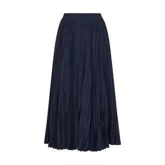 Max Mara Femme, Jupes, Bleu, Taille: 44 FR Wkdfoggia Jupe Pliss&eacute;e