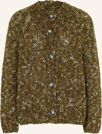 Rich & Royal Strickjacke Mit Glitzergarn braun