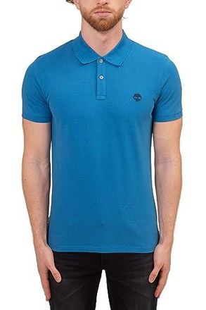 Timberland Polo Homme Slim Basic avec Logo, electrique, Small