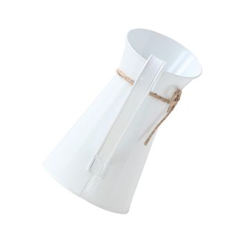 Artibetter Rustikale Metallblumenvase mit Griff Vintage Landhausstil Dekorativer Blumentopf f&uuml;r Frische und Getrocknete Blumen Vielseitiger Deko Beh&auml;lter f&uuml;r Woh