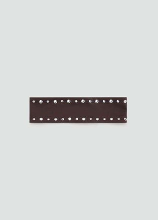 Mango Serre-t&ecirc;te &agrave; clous chocolat - Femme - Taille unique - MANGO