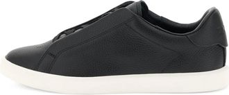 Boggi Milano Homme, Chaussures, Noir, Taille: 44 EU Essence Leather Trainers