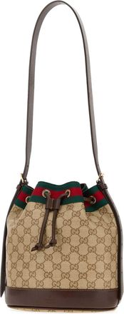 Gucci GG Canvas Bucket Bag - Beige