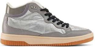 Duuo Chaussures de sport hautes véganes de style rétro années 80 pour homme et femme - durables et confortables - Semelle en caoutchouc résistant, matériau