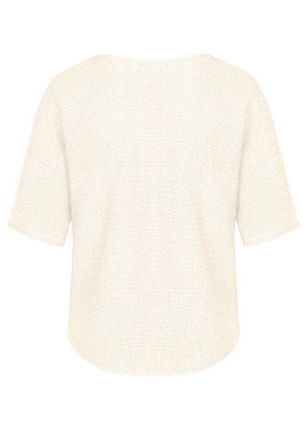 bianca Strickpullover OLINDE in sommerlichem B&auml;ndchengarn und Trendfarbe