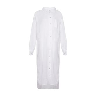 Tiffany & Co. Wei&szlig;e Leinenhemdkleid - - Dresses - Damen - Wei&szlig; - XS/S