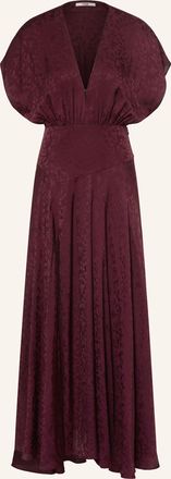 Maje Jacquard-Kleid rot