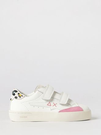 Sun 68 Sneakers aus Leder und Glitzer