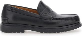 Ferragamo Homme, Chaussures, Noir, Taille: 44 EU Mocassins Brema