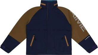 Aim&eacute; Leon Dore Windbreaker in Colour-Block-Optik - Blau
