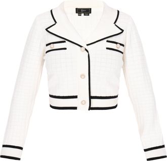 Faina Strickjacke Frauen cremefarben