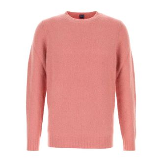 Fedeli Stretch Wollmischung-Pullover - - Knitwear - Herren - Rosa - XL