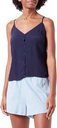 Nafnaf NAF Femme Ilina C1 Blouse, Bleu Marine, 36 EU