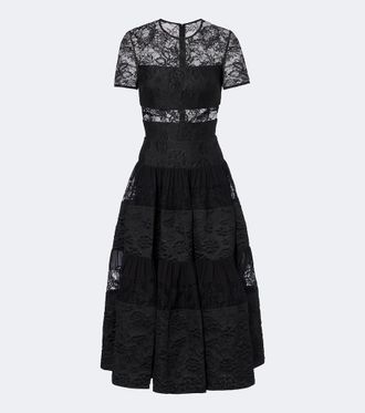 Elie Saab Robe midi en dentelle