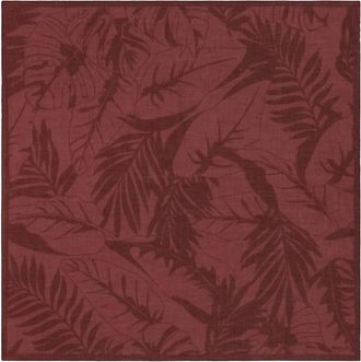 Boggi Milano Homme, Accessoires, Orange, Taille: ONE Size Leaf Print Cotton Bandana