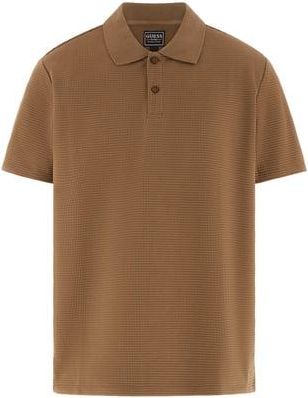 Guess Polo manches courtes en coton m&eacute;lang&eacute;