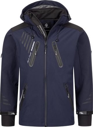 Rock Creek Herren Softshell Jacke Outdoorjacke Windbreaker &Uuml;bergangs Jacke H-140 [Navy 3XL]