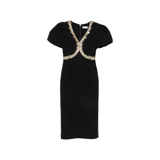 Rebecca Vallance Alexandrite Crystal-embellishment Midi Dress