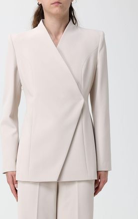 Hanita Blazer court &agrave; double boutonnage en polyester avec fermeture dissimul&eacute;e