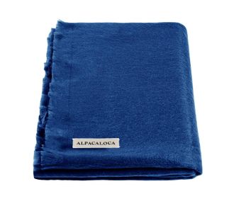 Alpaca Loca Slim Scarf Schal, Blau, One Size