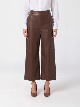 Max Mara S Max Mara Pantalon court ample en similicuir