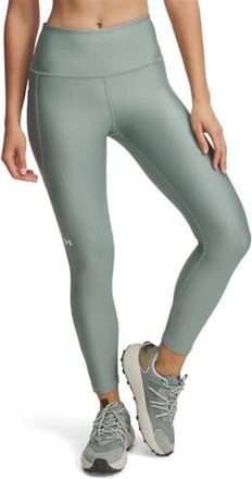 Under Armour Tech High Rise Ankle Leggings, (349) Vert silice / / Blanc, Taille M Femme