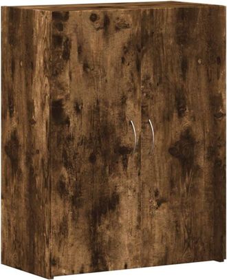 vidaXL Armoire de classement chêne fumé bois dingénierie Vidaxl