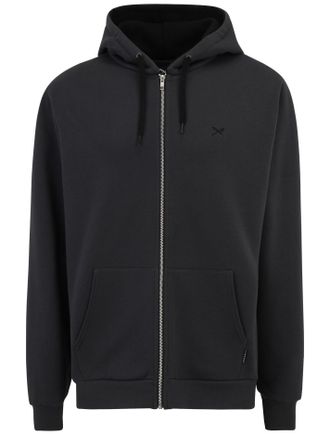 Iriedaily Herren Hoodie MINI Flag 2 Zip Bio-Baumwolle Regular Fit Coal