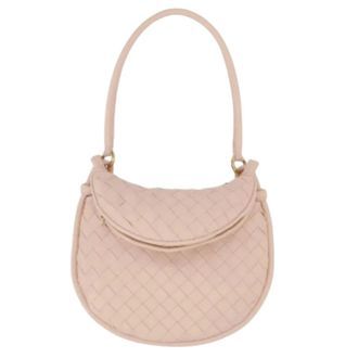 Bottega Veneta Femme, Sacs, Rose, Taille: ONE Size Sac Rose en Peau dAgneau Intrecciato avec Poign&eacute;e