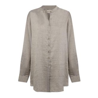Cortana Oversize Hemden mit Nadelstreifen - - Blouses & Shirts - Damen - Grau - L