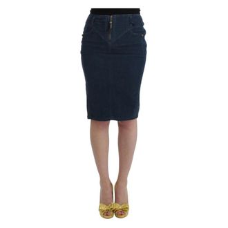 Roberto Cavalli Eleganter blauer Bleistiftrock - - Skirts - Damen - Blau - S