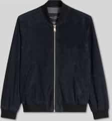 Marc O'Polo Regular Fit Lederjacke aus echtem Ziegenvelours