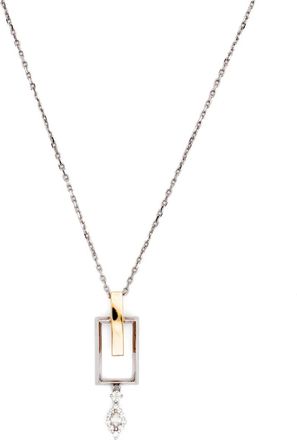 Yeprem collier en or jaune et blanc 18ct pavé de diamants - Argent