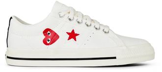 Comme Des Gar&ccedil;ons Low-Top Sneaker - Comme Des Garcons Play X Converse One Star Ox Snea - Gr. 36 (EU) - in Wei&szlig; - f&uuml;r Damen