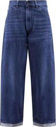 3x1 jean ample à coupe cinq poches - Bleu